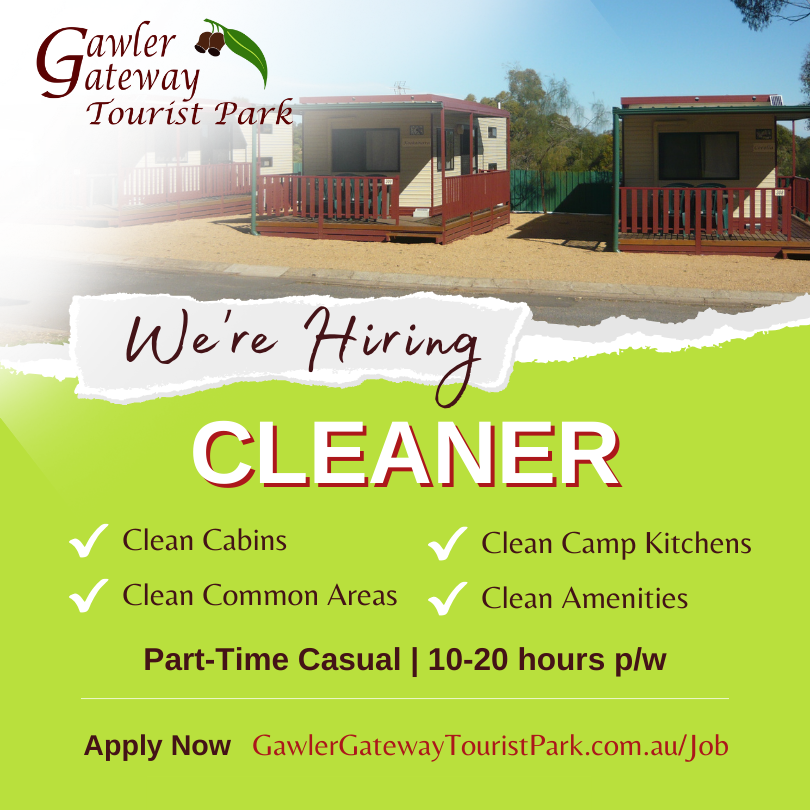 Employment Opportunities - Gawler Gateway Tourist Park - Gawler's Top ...